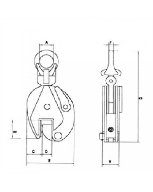 Safety First Lifting Gear - Vertical Plate Clamp - Clamps - Blocks ...
