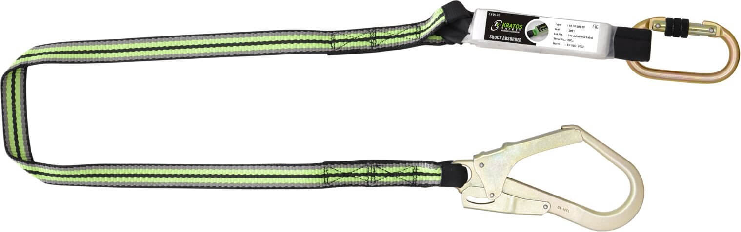 Safety First Lifting Gear - FA 30 304 18 SHOCK ABS. WEB LANYARD 1.8 MTR ...