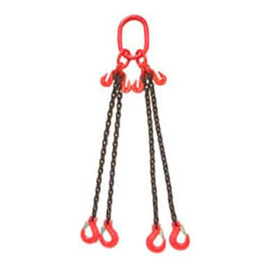 Safety First Lifting Gear - 4 Leg C/w Self Locking Hooks